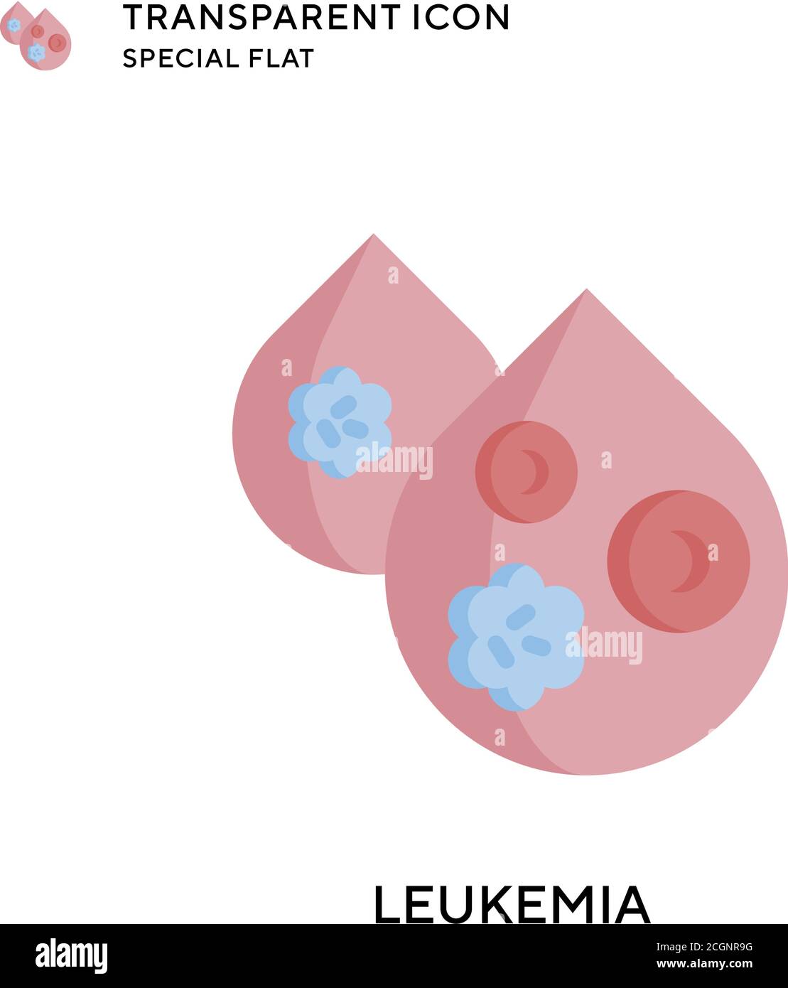 Leukemia vector icon. Flat style illustration. EPS 10 vector Stock ...