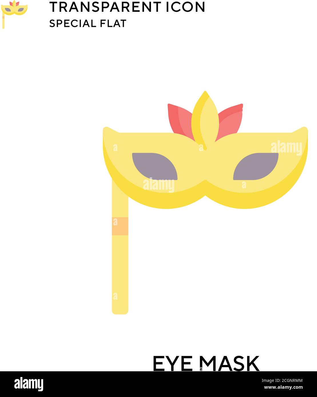 Eye mask vector icon. Flat style illustration. EPS 10 vector Stock ...