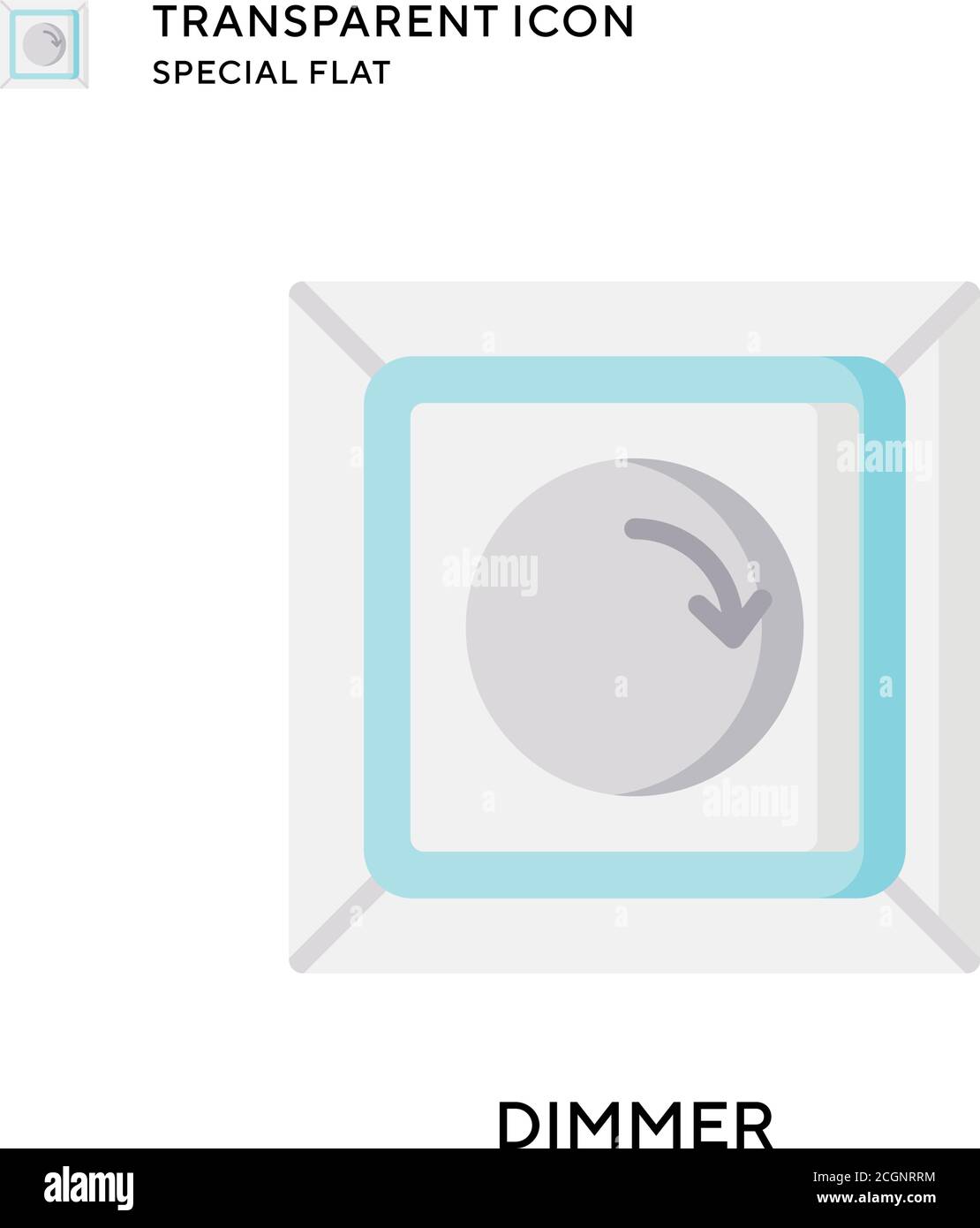 Dimmer vector icon. Flat style illustration. EPS 10 vector Stock Vector ...