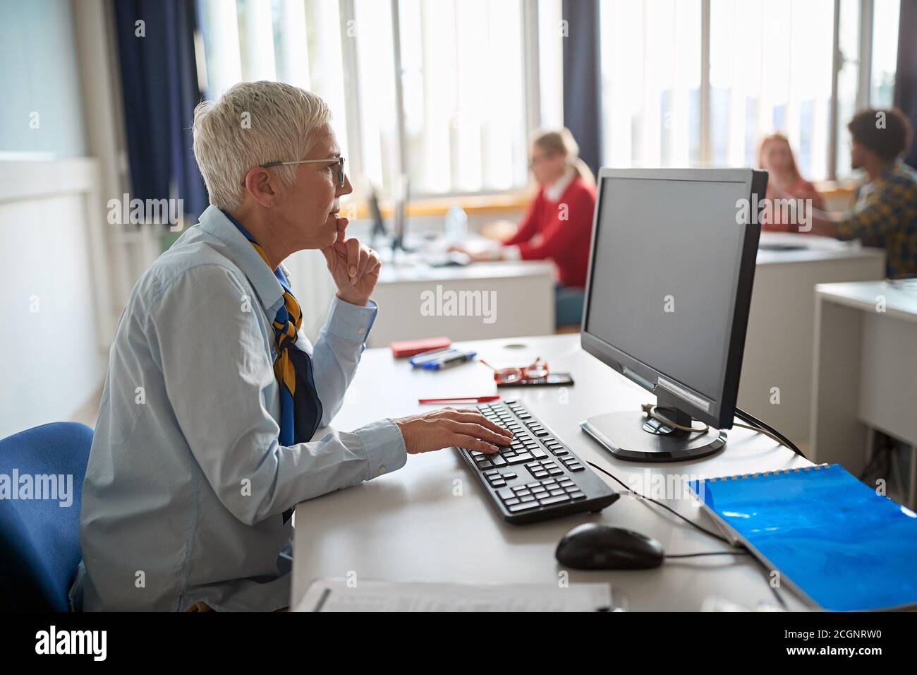 Typing university hi-res stock photography and images - Alamy