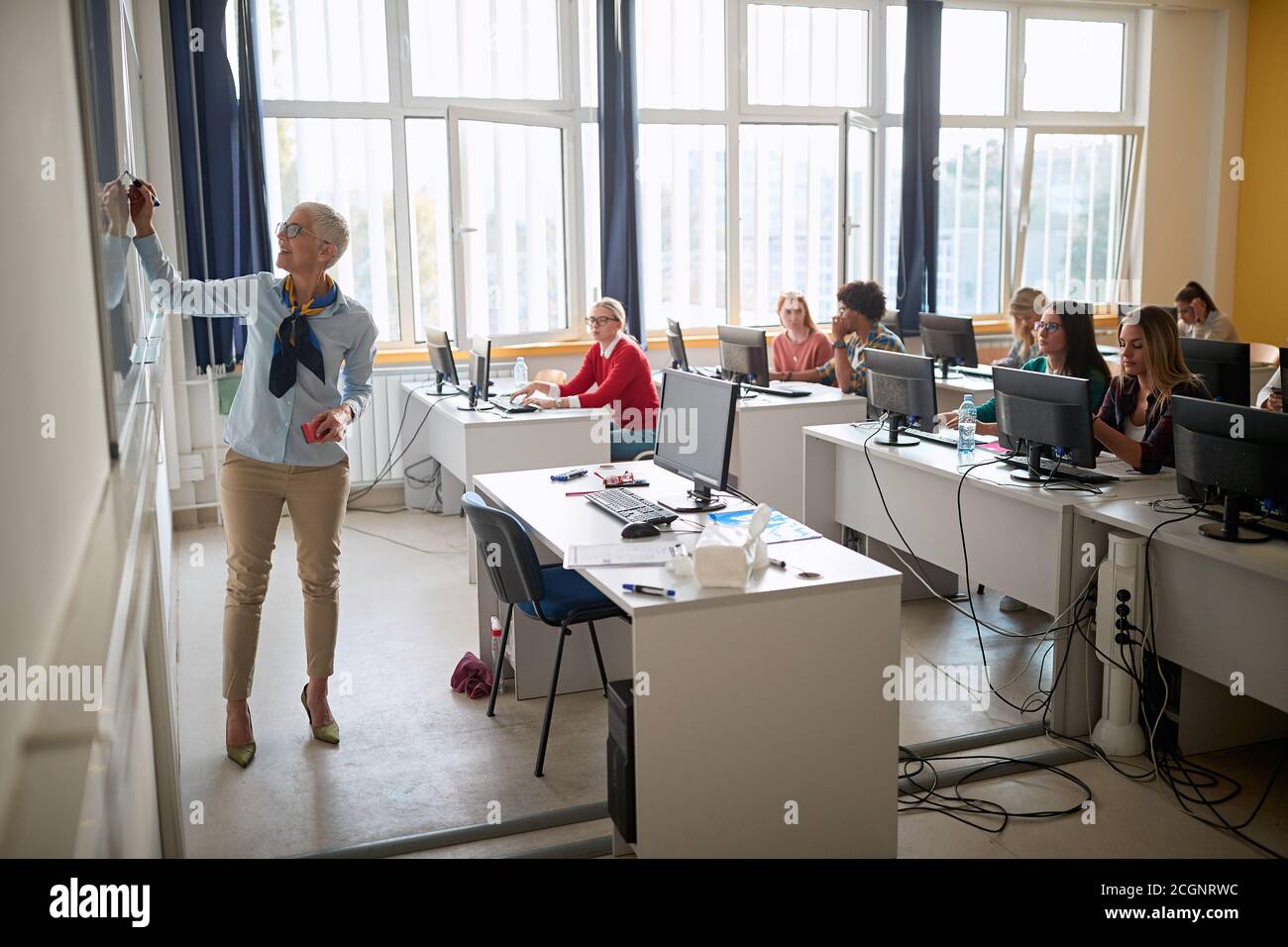 University classroom board hi-res stock photography and images - Alamy