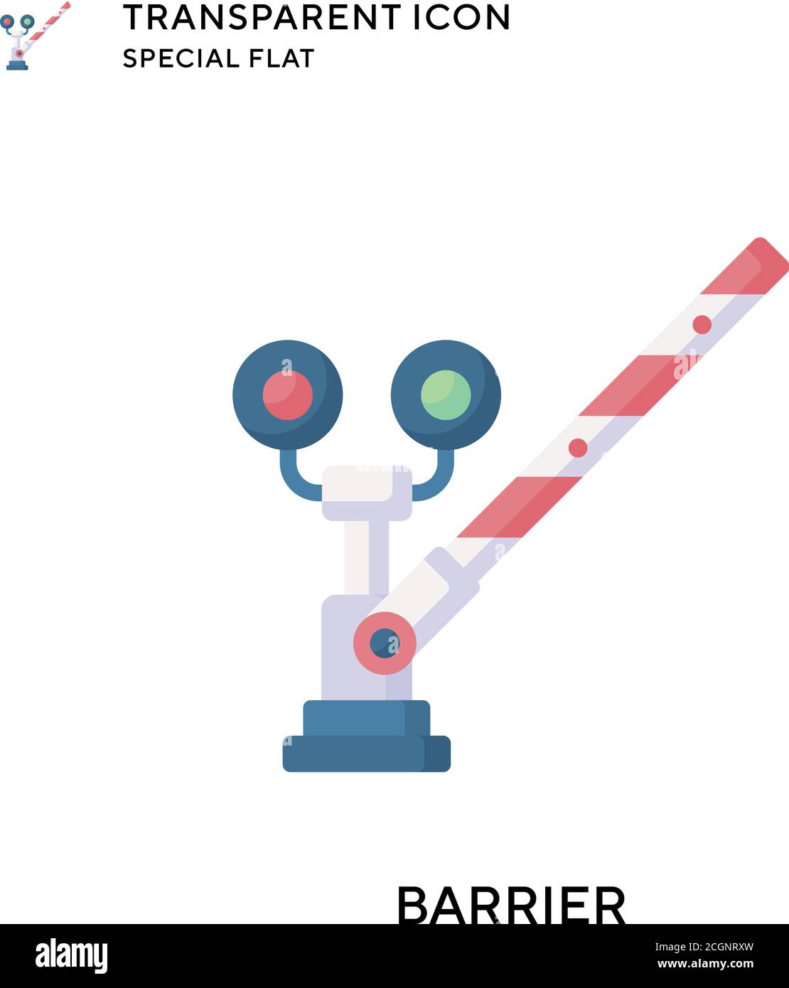 Barrier vector icon. Flat style illustration. EPS 10 vector Stock ...