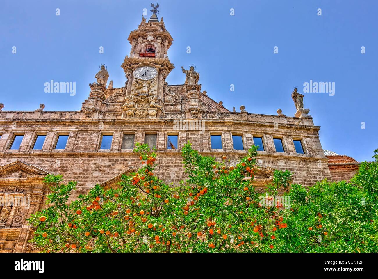 Valencia landmarks, Spain Stock Photo - Alamy
