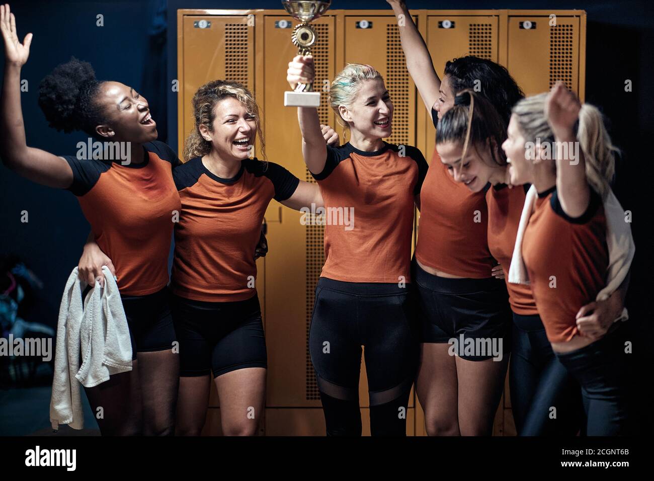 Athletes in a locker room hi-res stock photography and images - Alamy