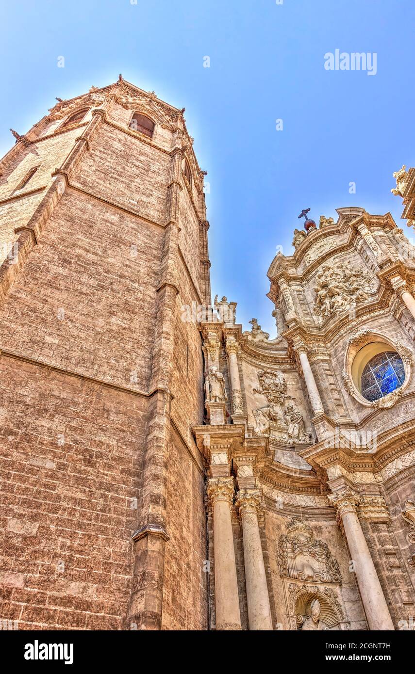 Valencia landmarks, Spain Stock Photo - Alamy