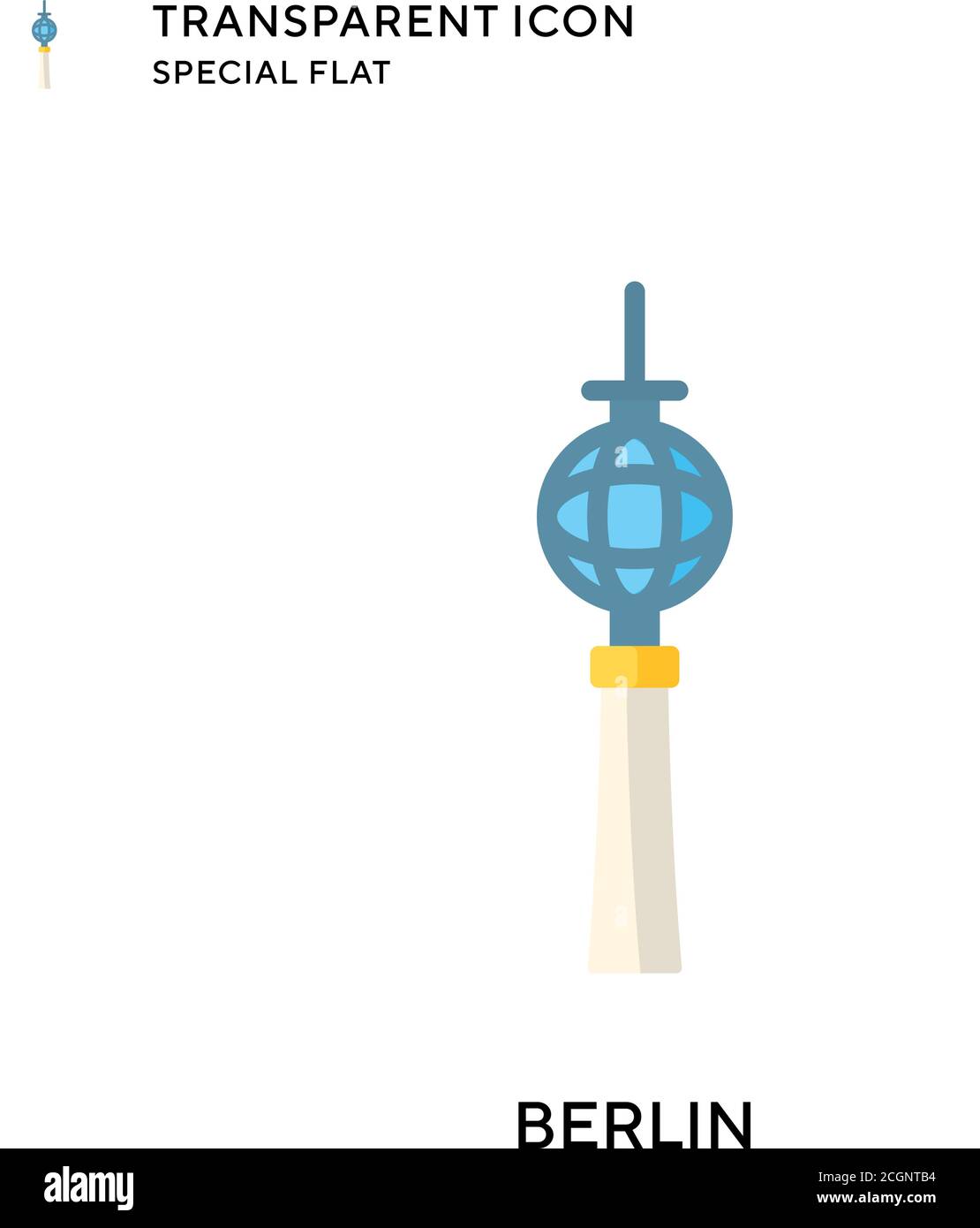 Berlin vector icon. Flat style illustration. EPS 10 vector Stock Vector ...