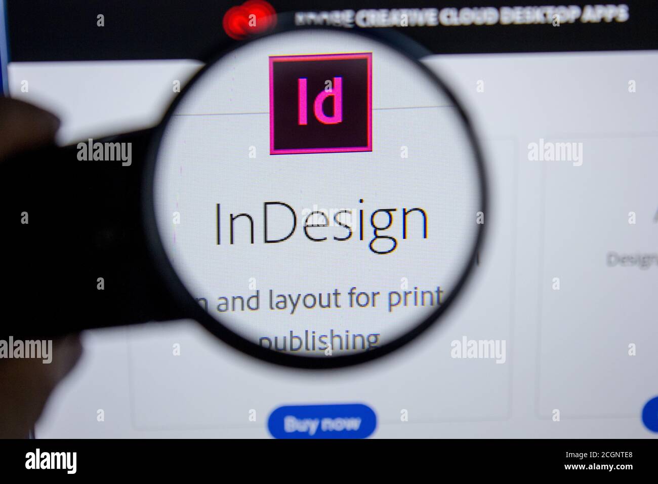 Indesign screen hi-res stock photography and images - Alamy