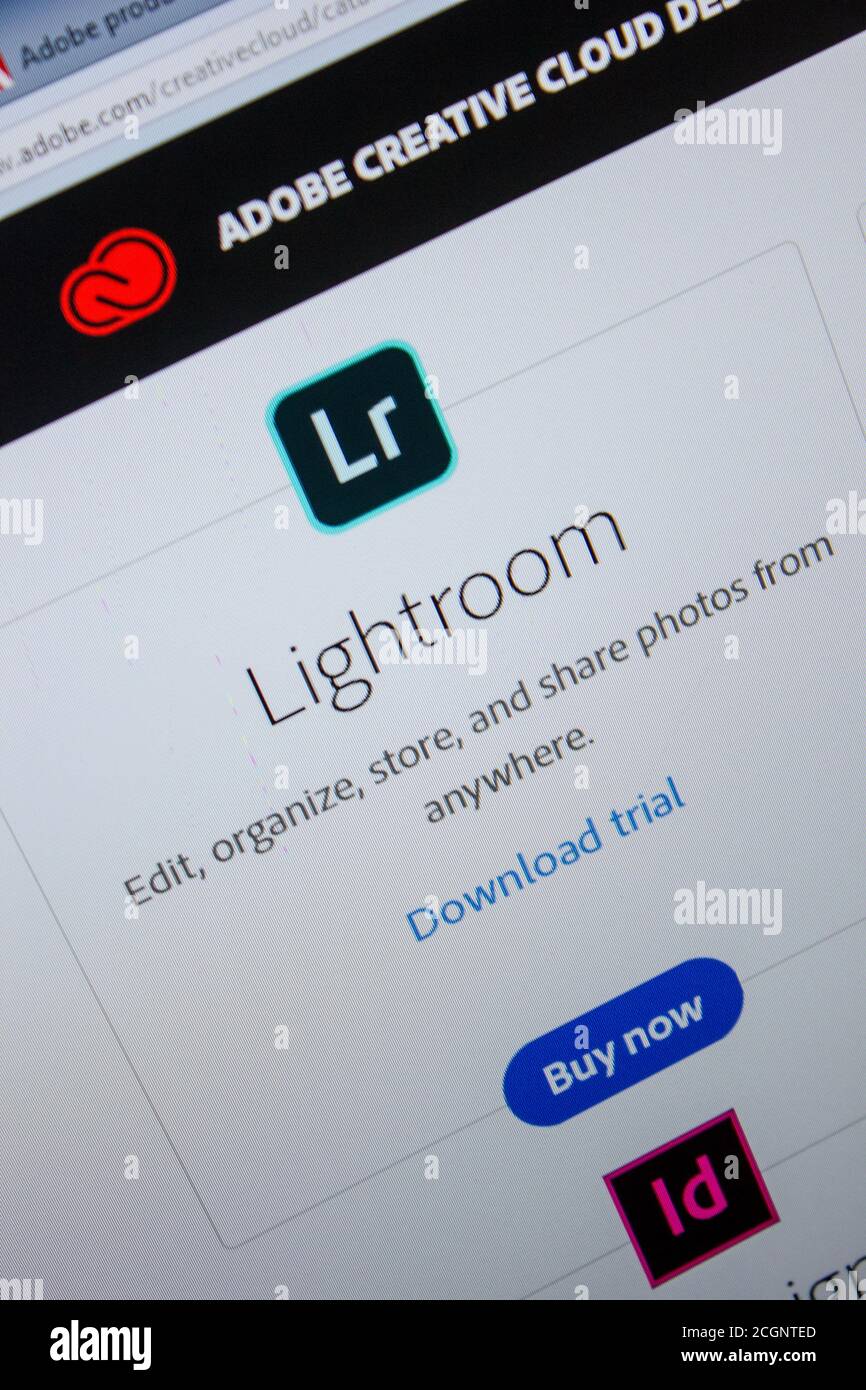 Adobe lightroom symbol logo hi-res stock photography and images - Alamy