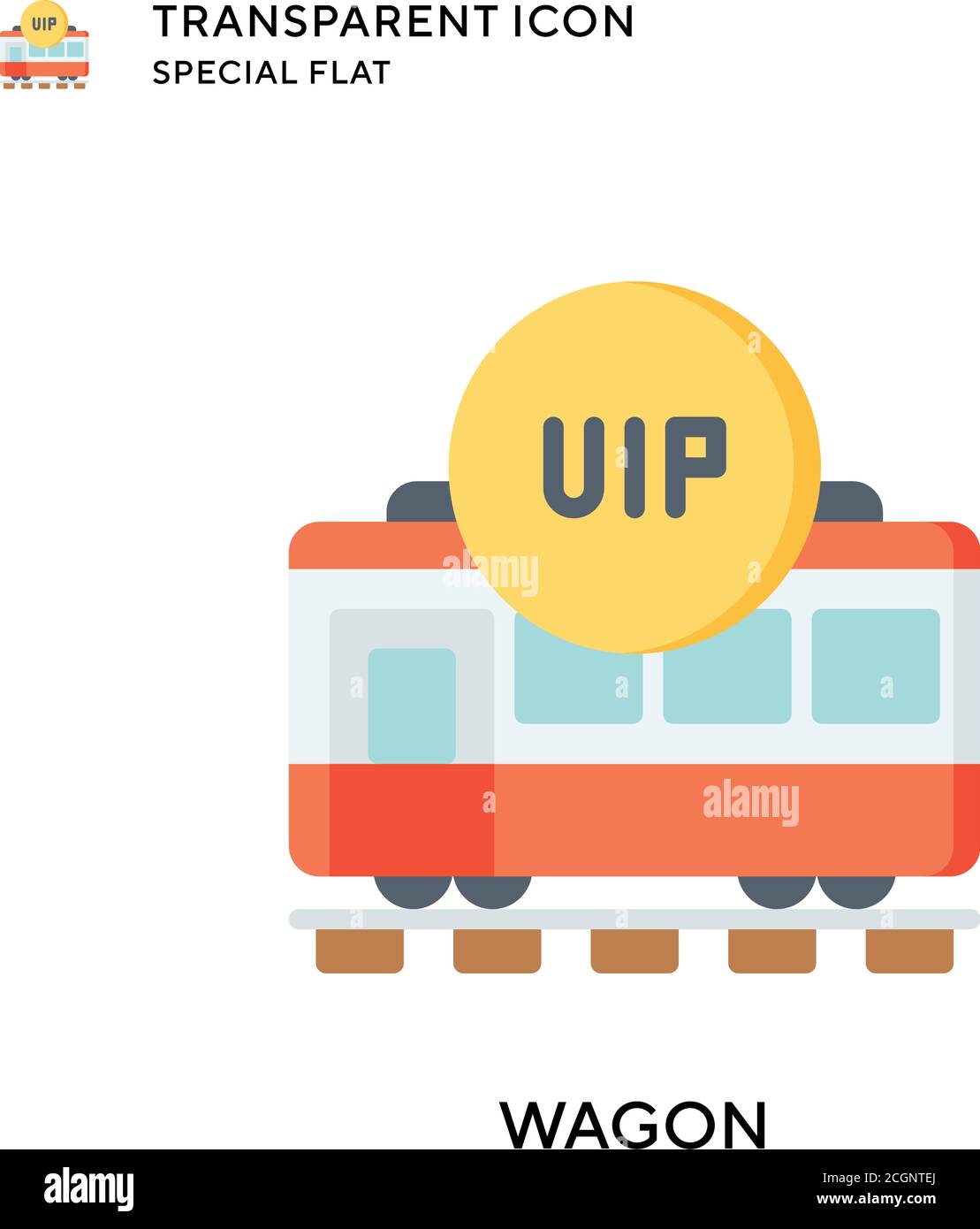 Wagon vector icon. Flat style illustration. EPS 10 vector Stock Vector ...