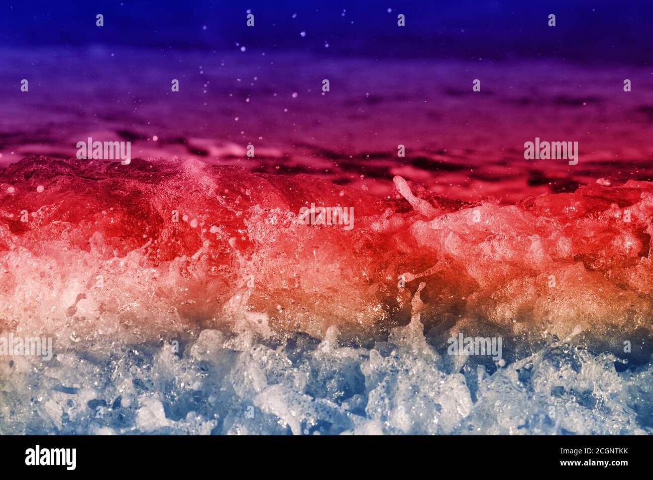 Bright coastal color wave with splashes. Joy to visit the sea on ...