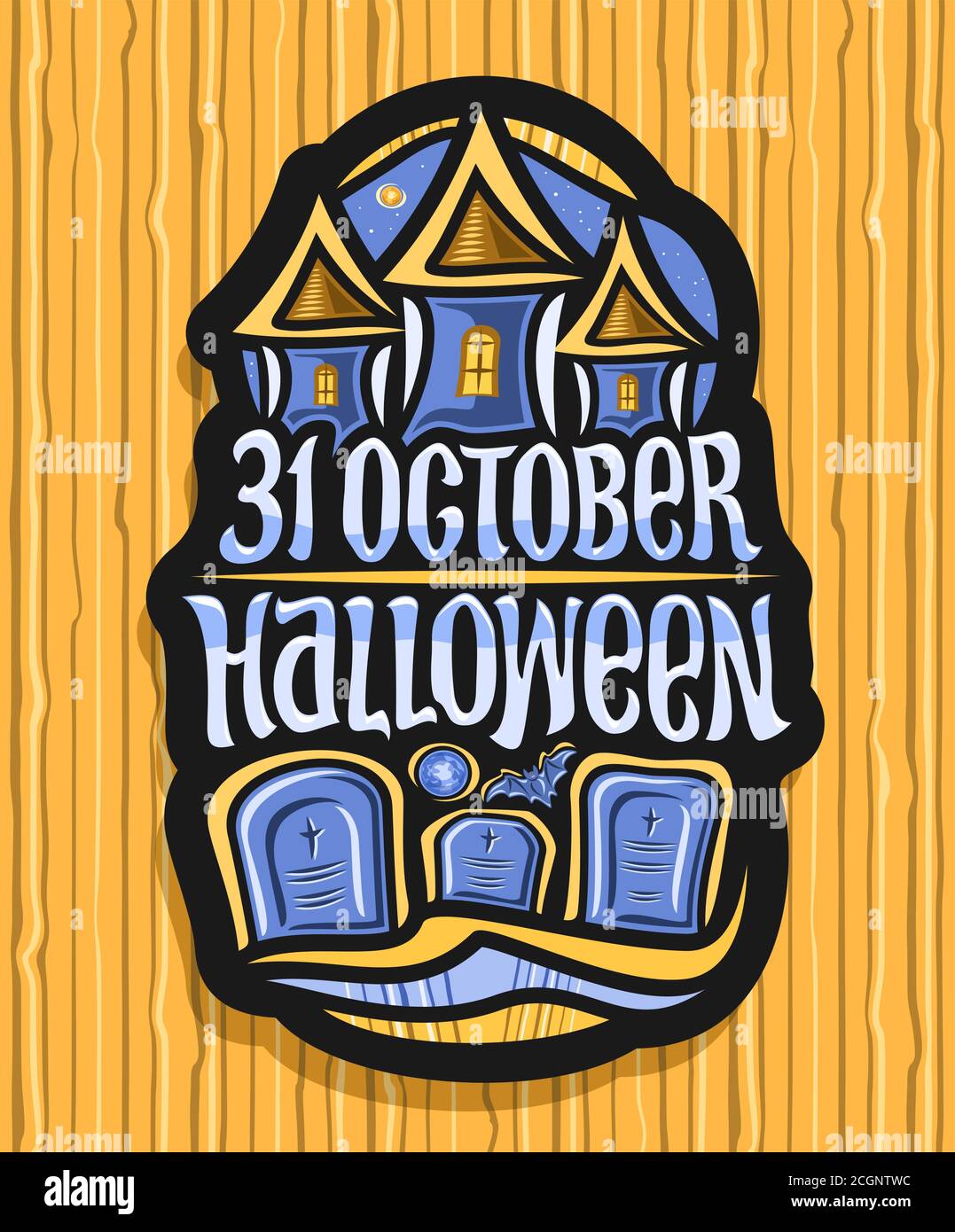 Old blue house on Stock Vector Images - Alamy