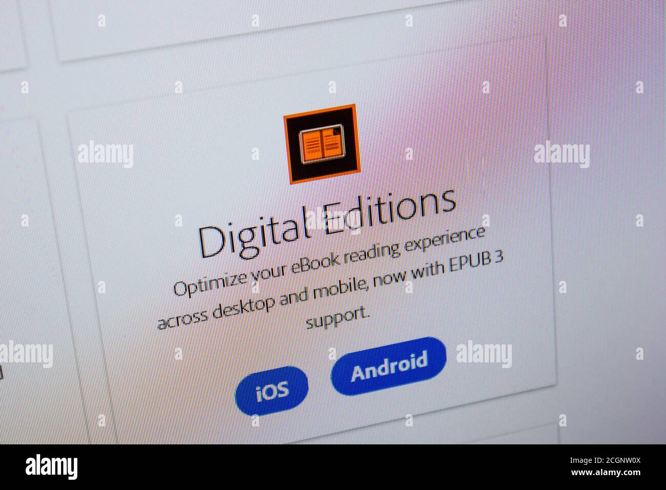Adobe digital editions hi-res stock photography and images - Alamy