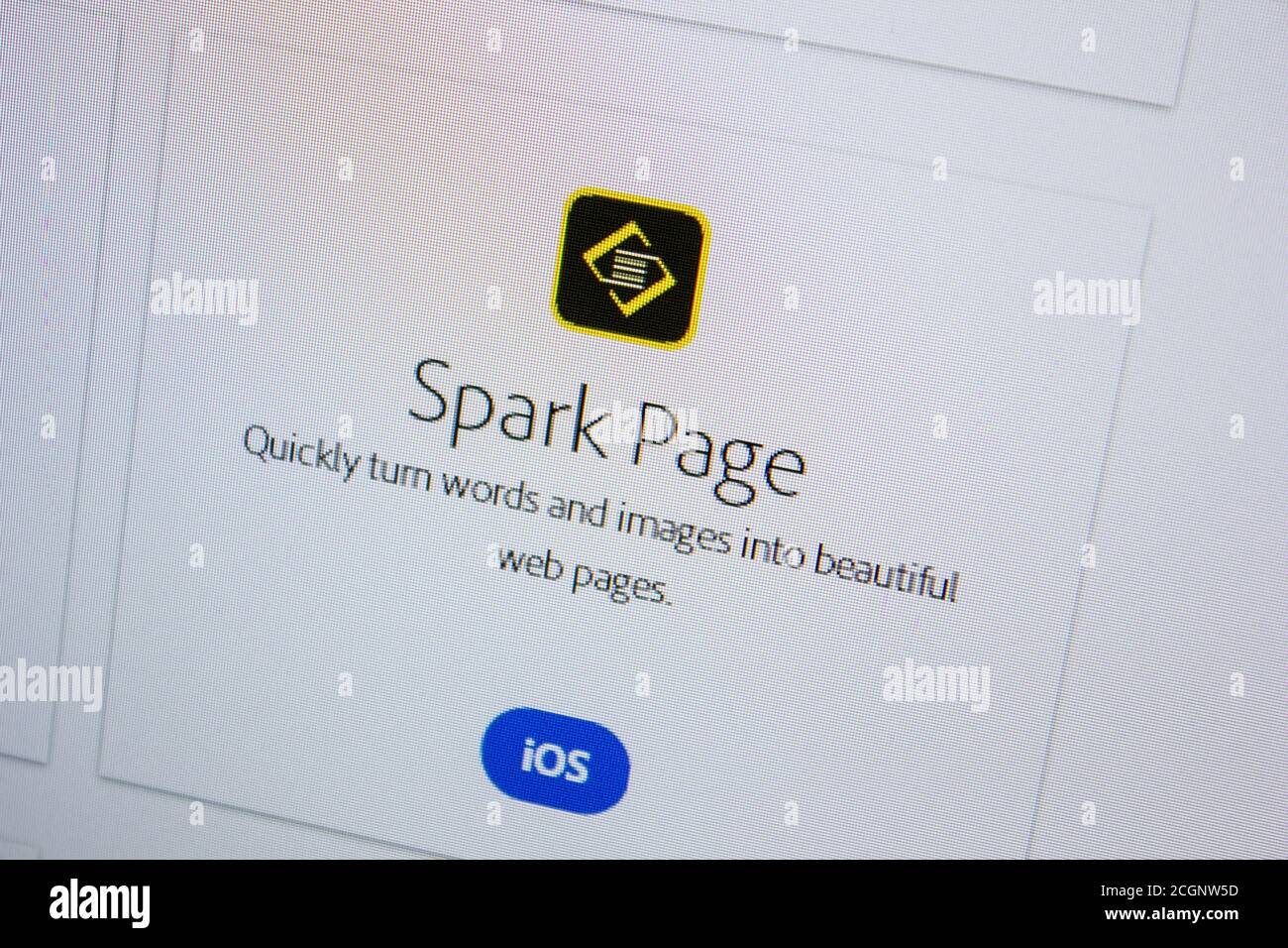 Spark page hi-res stock photography and images - Alamy
