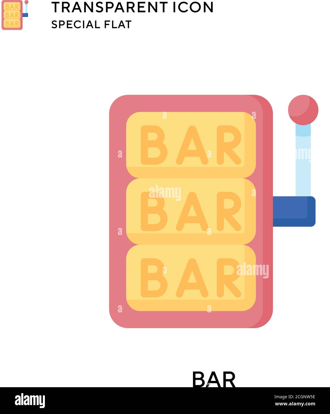 Bar vector icon. Flat style illustration. EPS 10 vector Stock Vector ...