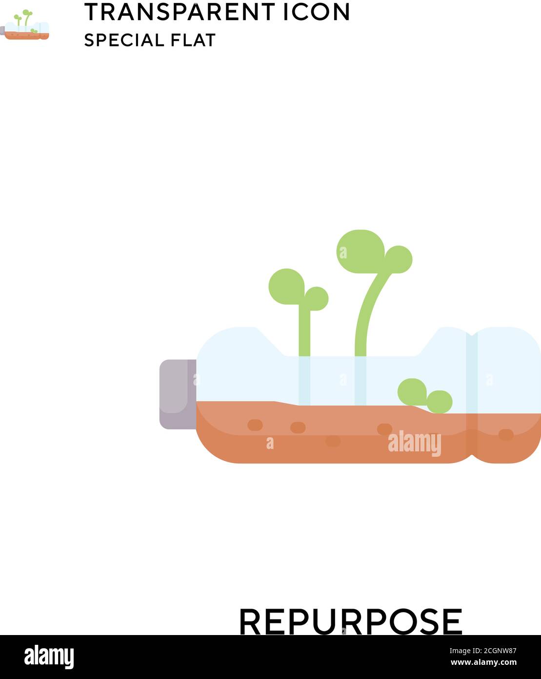 Repurpose vector icon. Flat style illustration. EPS 10 vector Stock ...