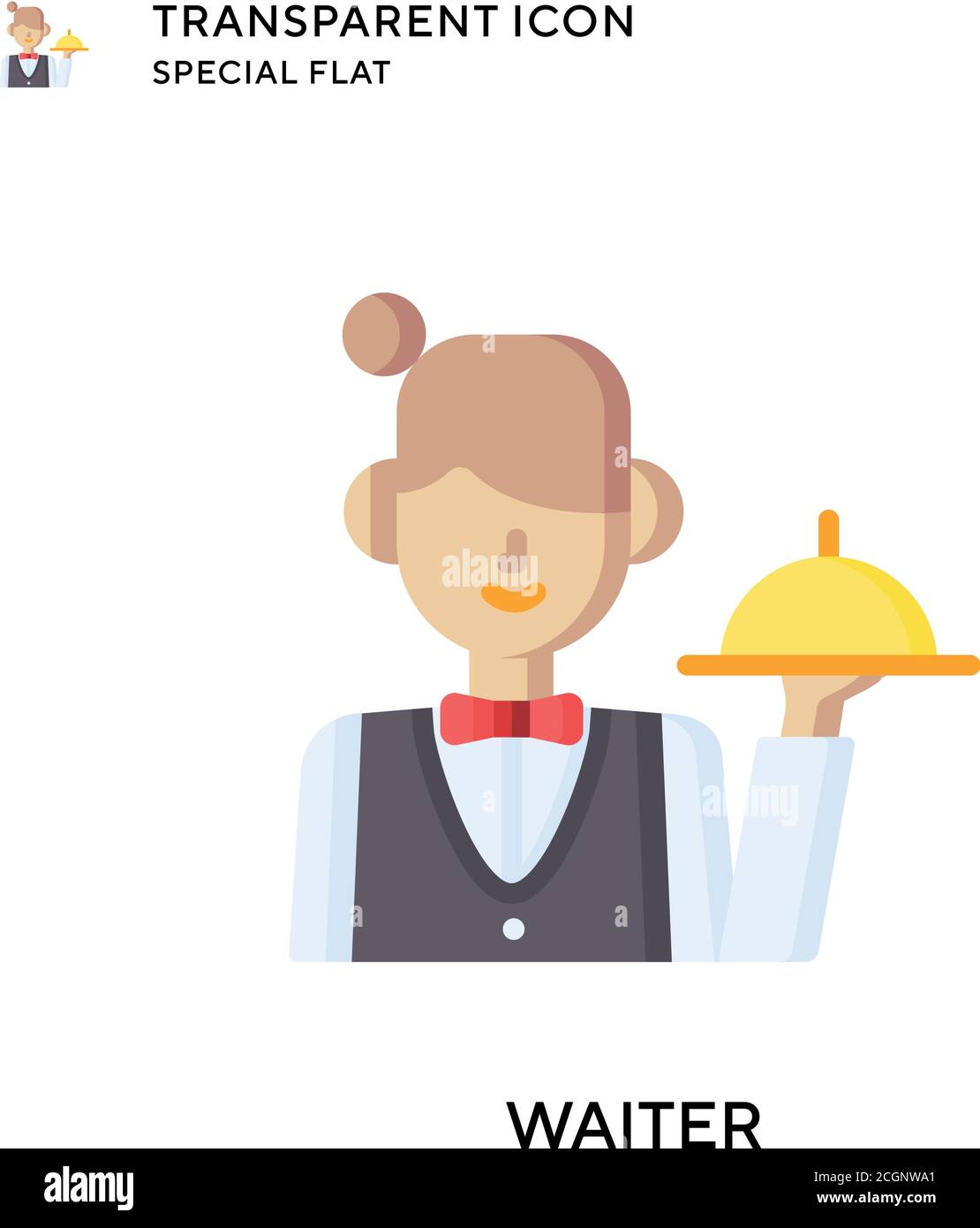 Wait staff vector vectors hi-res stock photography and images - Alamy