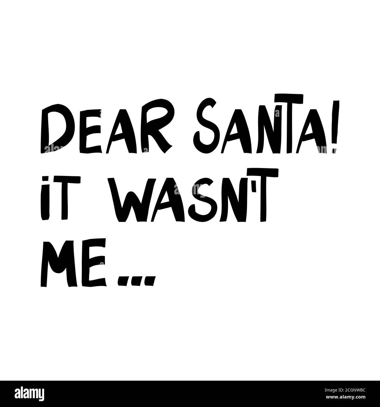 It wasnt Stock Vector Images - Alamy