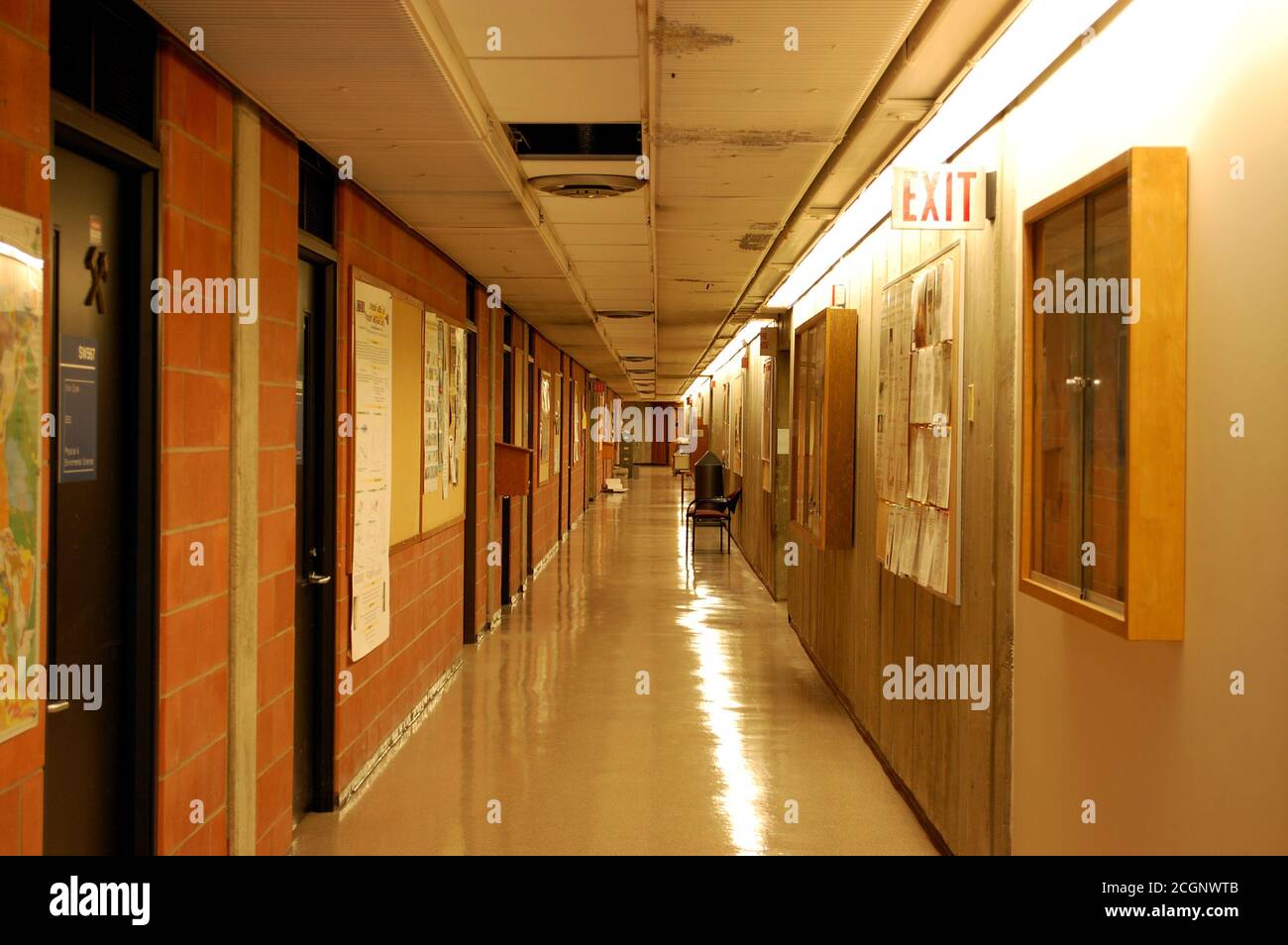 Corridor at University of Toronto Scarborough campus Stock Photo - Alamy