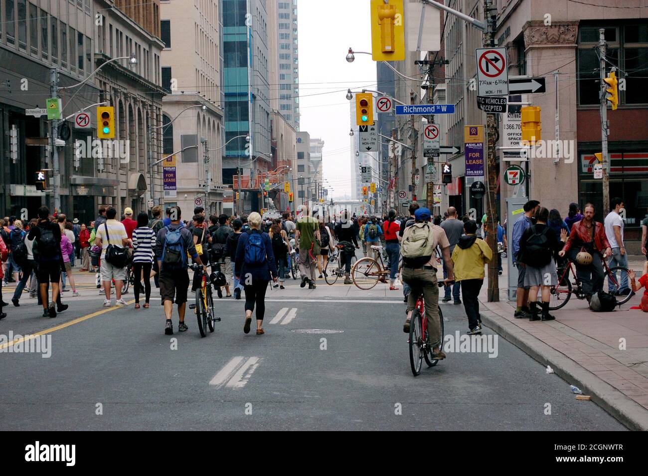 Downtown Toronto during G20 summit, 2010 Stock Photo - Alamy