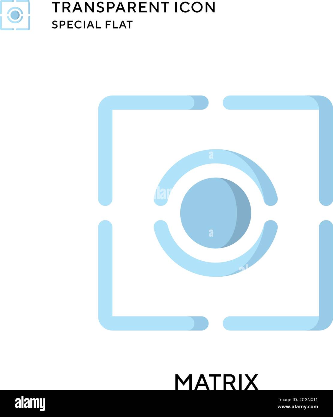 Matrix vector icon. Flat style illustration. EPS 10 vector Stock Vector ...
