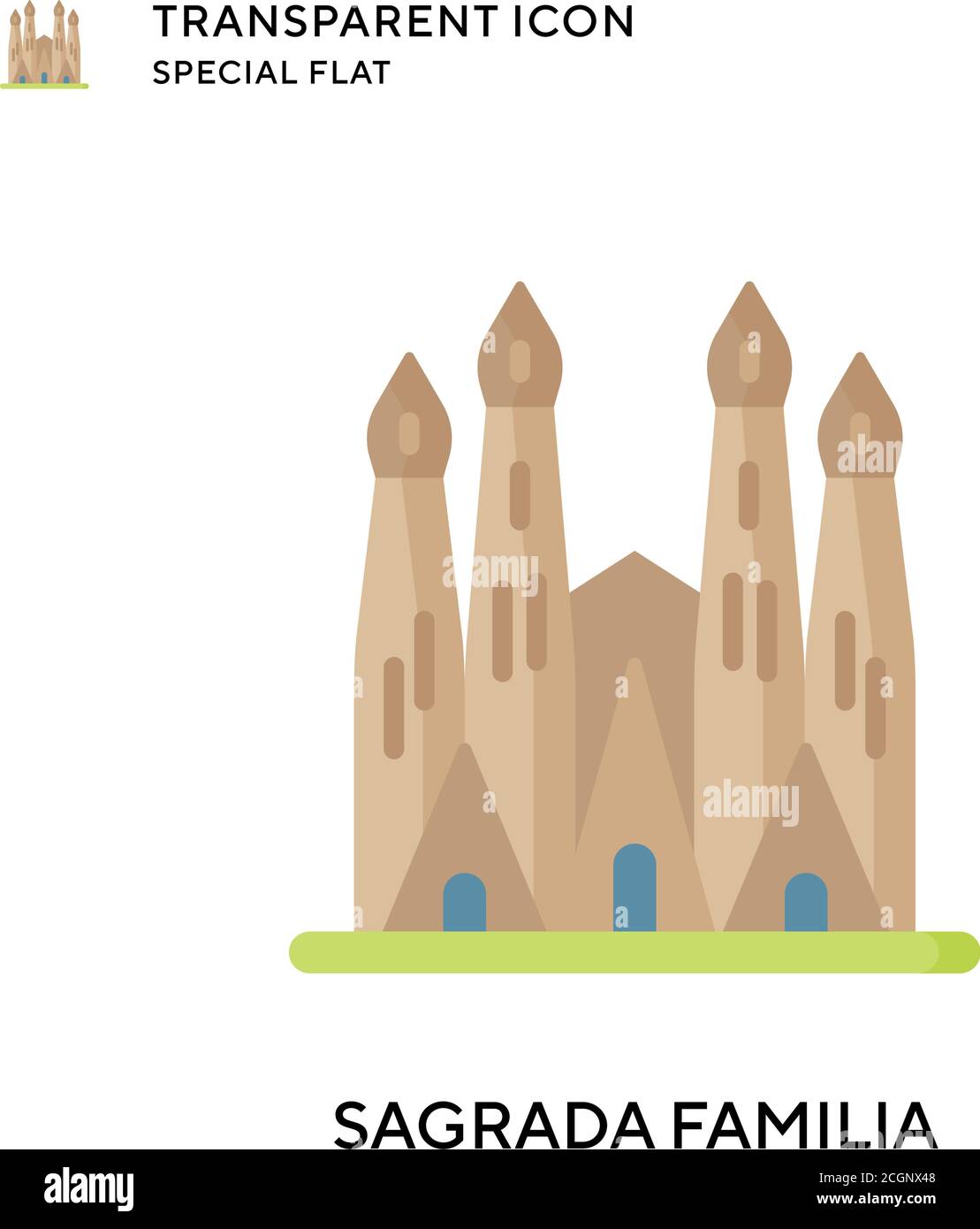 Sagrada familia cathedral gaudi Stock Vector Images - Alamy