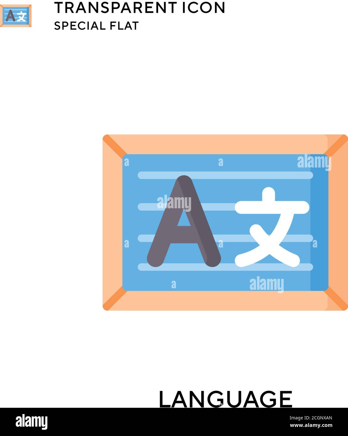 Language vector icon. Flat style illustration. EPS 10 vector Stock ...