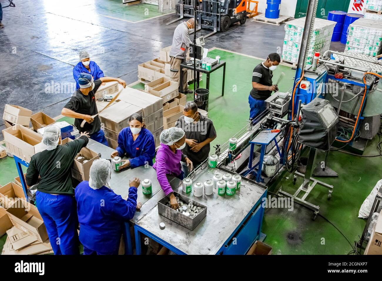 Johannesburg, South Africa - October 19, 2012: Diverse people working ...