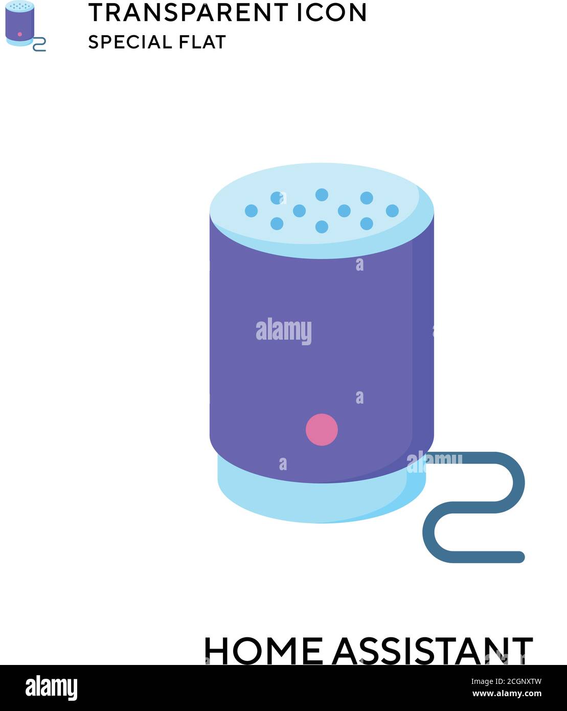 Home assistant vector icon. Flat style illustration. EPS 10 vector ...