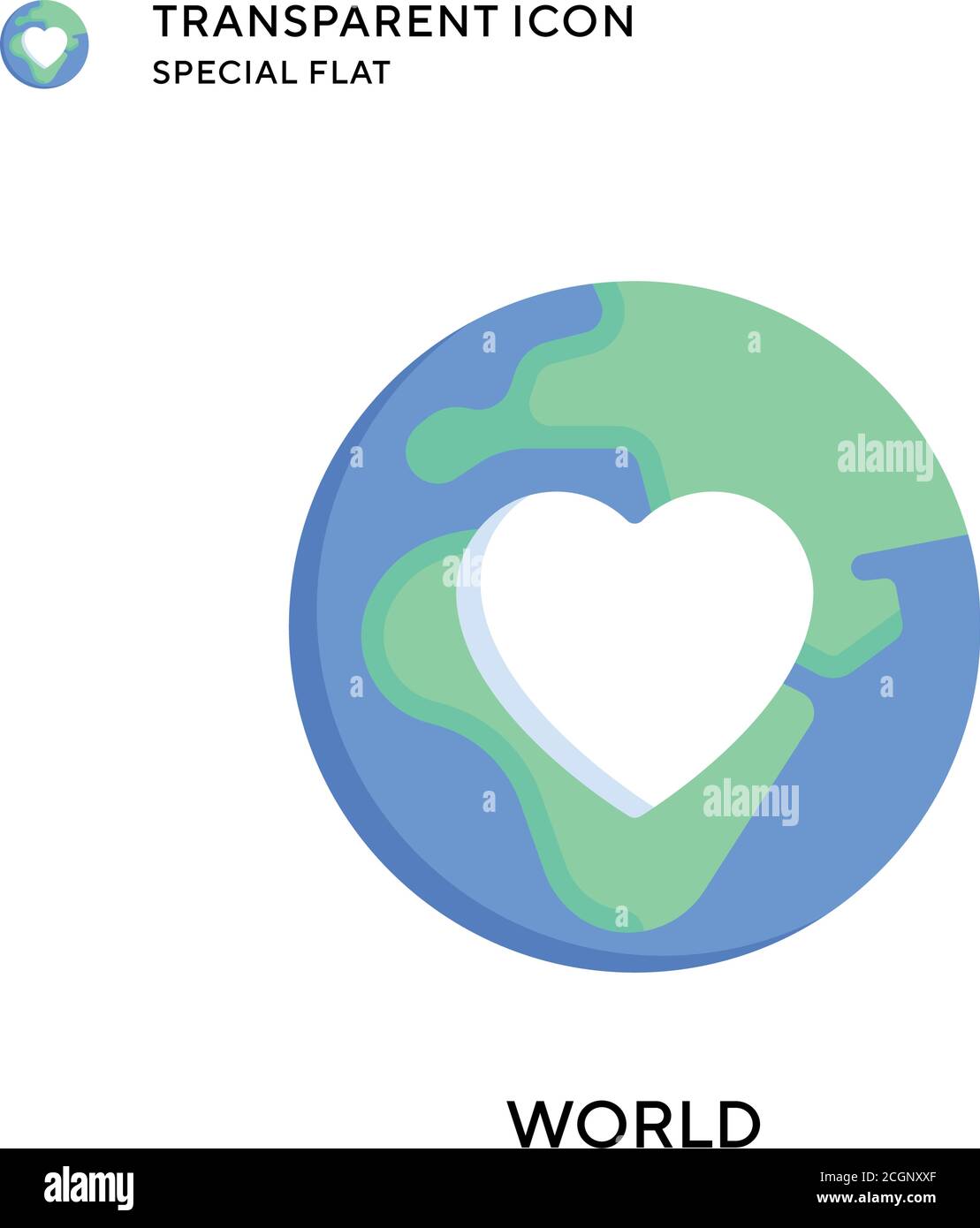 World vector icon. Flat style illustration. EPS 10 vector Stock Vector ...