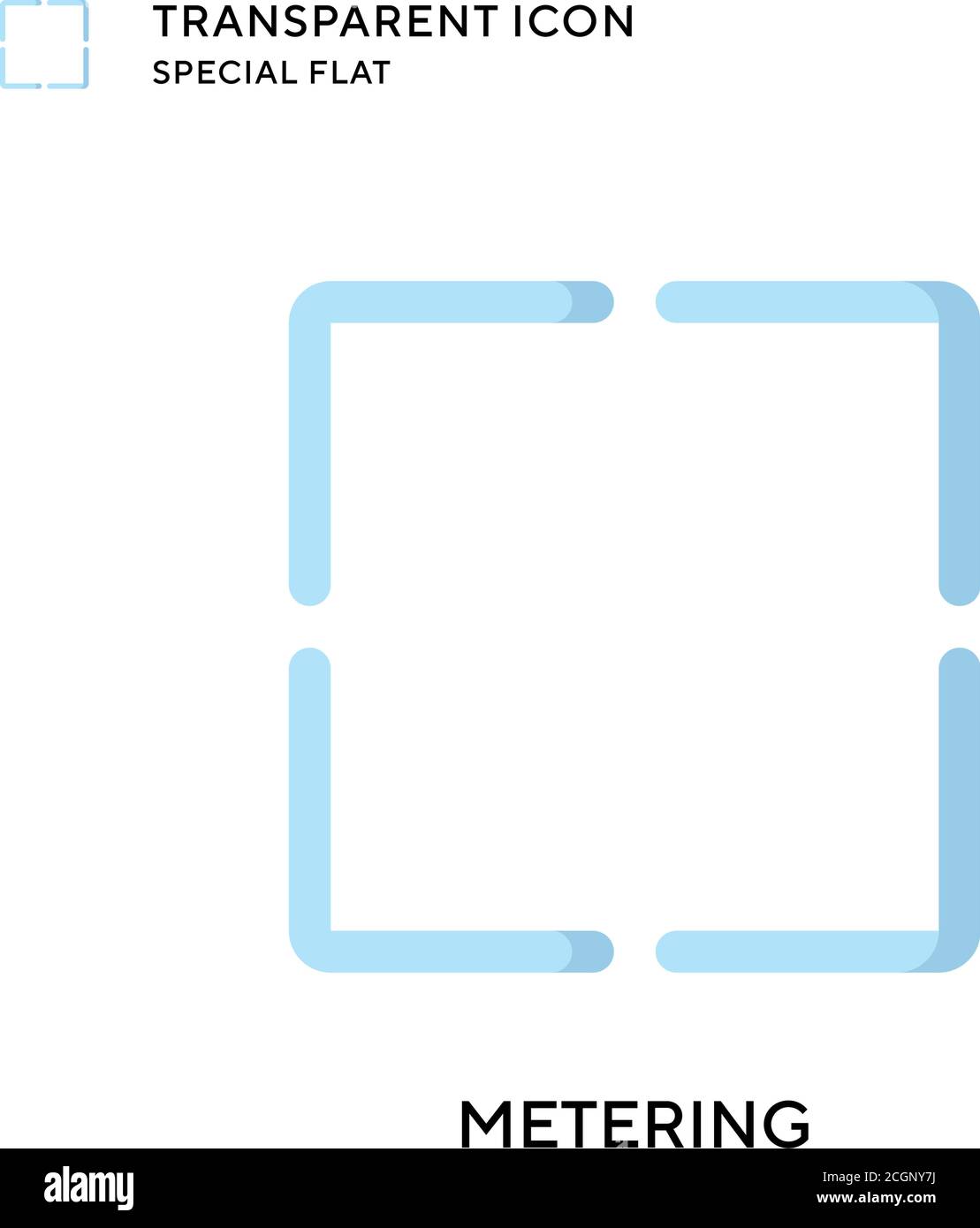 Metering vector icon. Flat style illustration. EPS 10 vector Stock ...