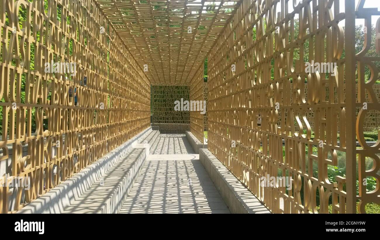 Christian garden in the gardens of the world in Berlin-Marzahn Stock ...