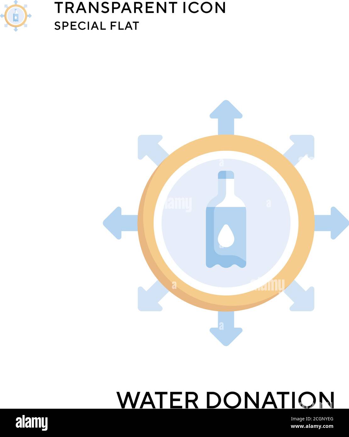 Box give water Stock Vector Images - Alamy