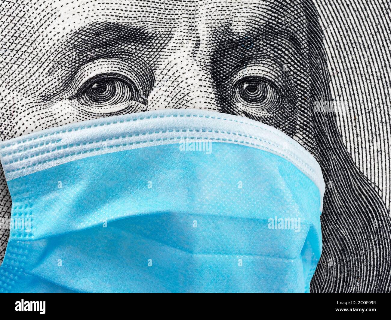 100 dollar bill mask hi-res stock photography and images - Alamy