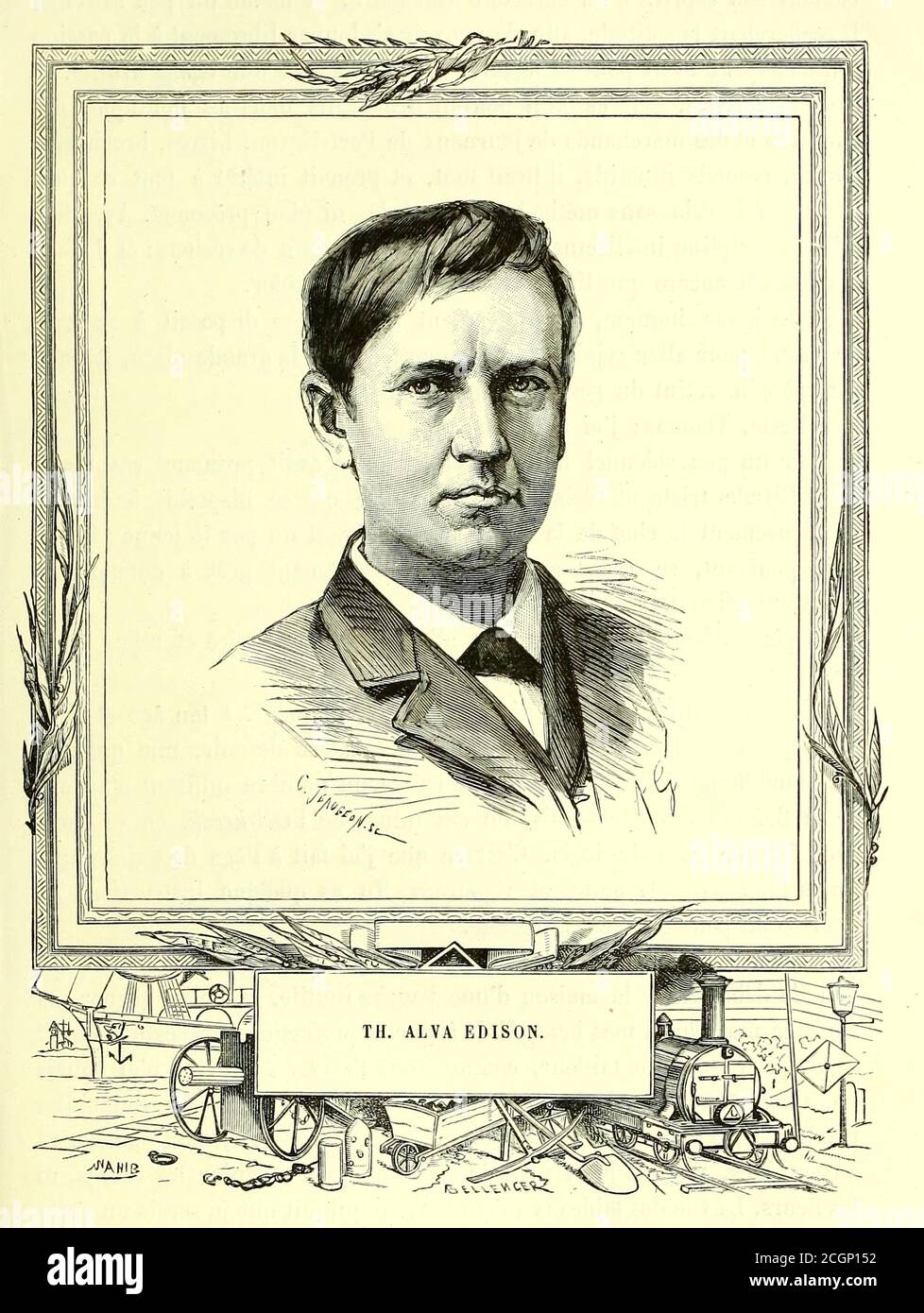 Thomas edison invention process hi-res stock photography and images - Alamy