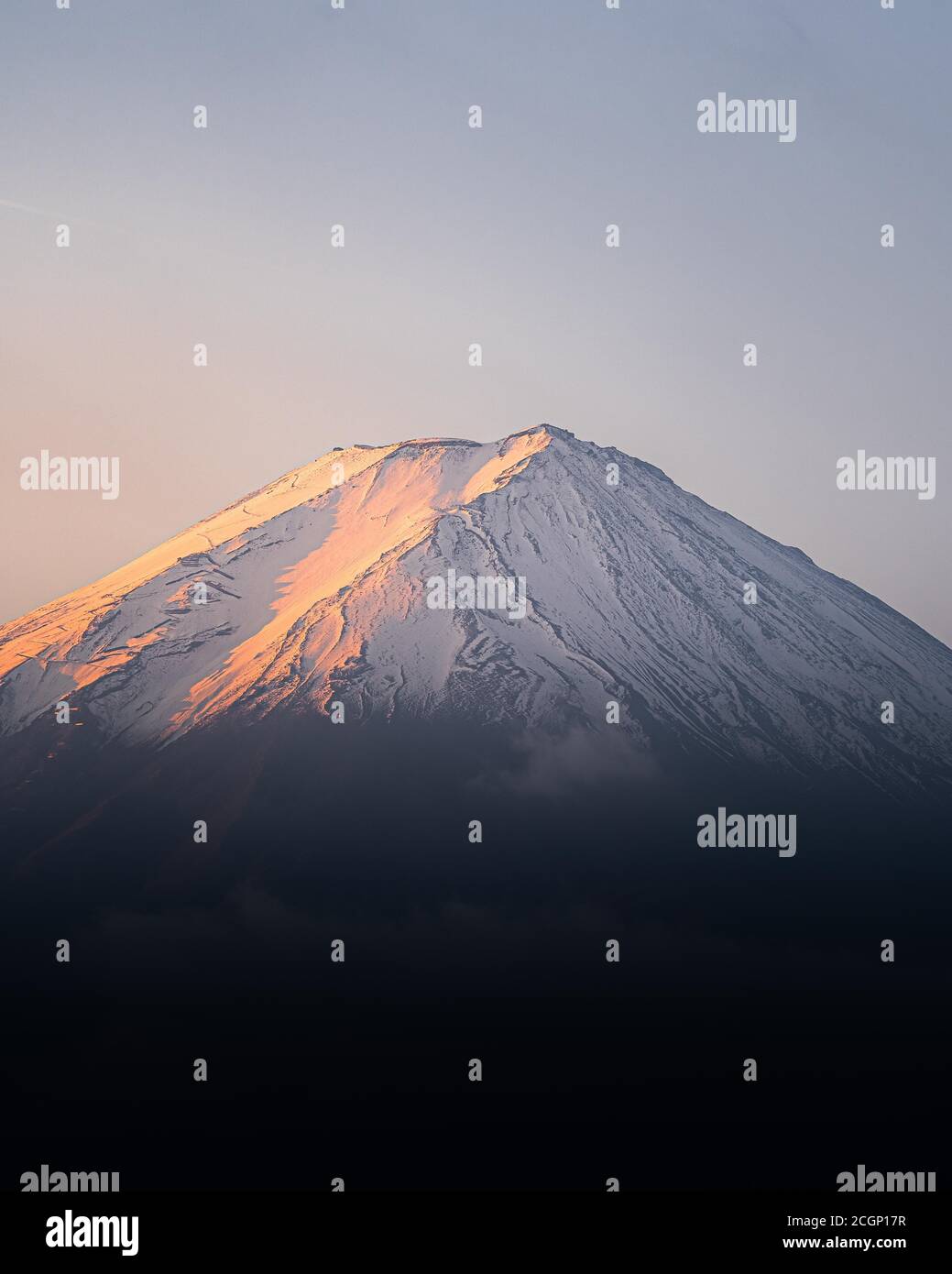 Mount Fuji close-up to sunrise, Lake Kawaguchiko, Japan Stock Photo - Alamy