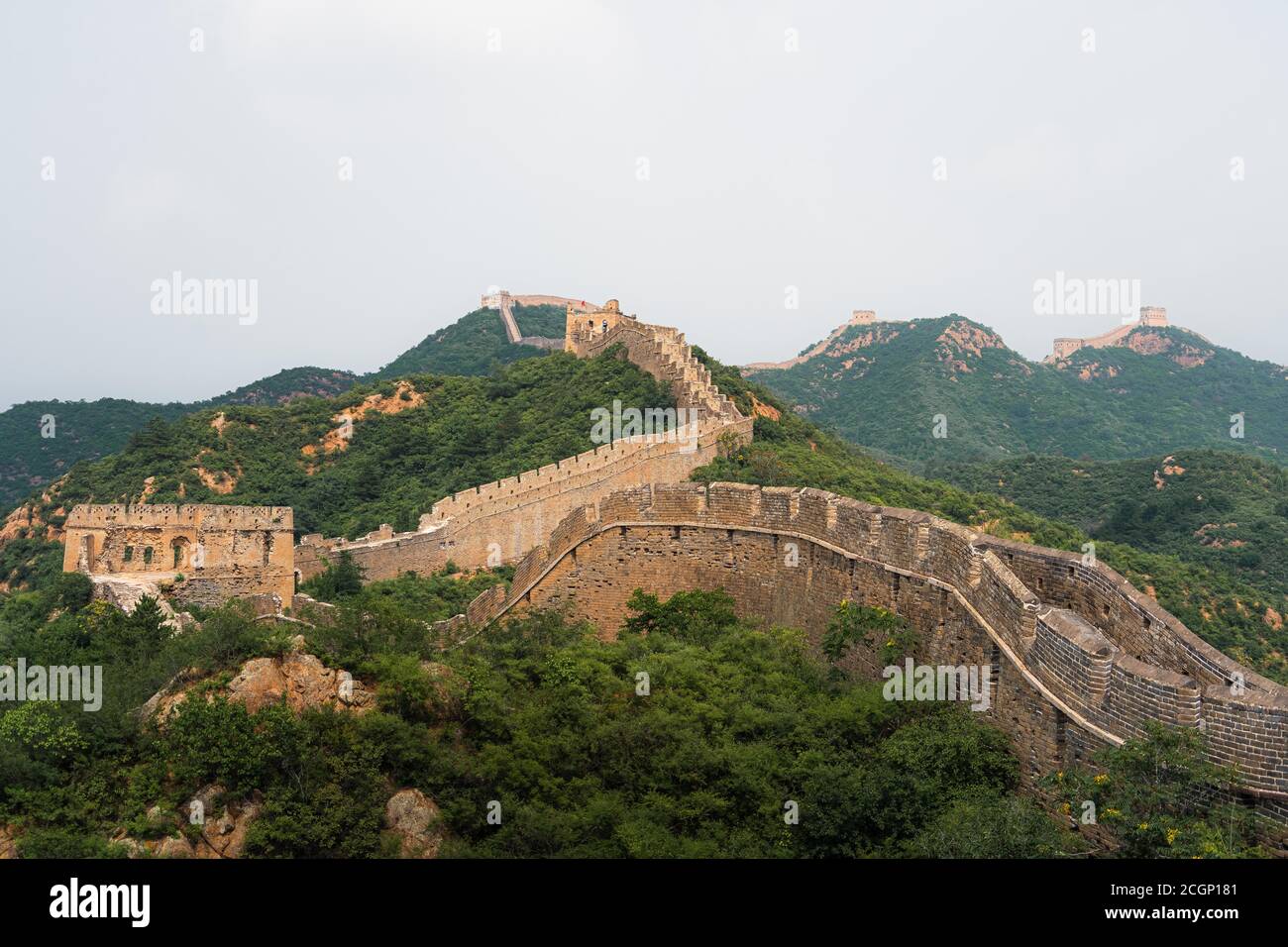 View of the Great Wall of China, China Stock Photo - Alamy