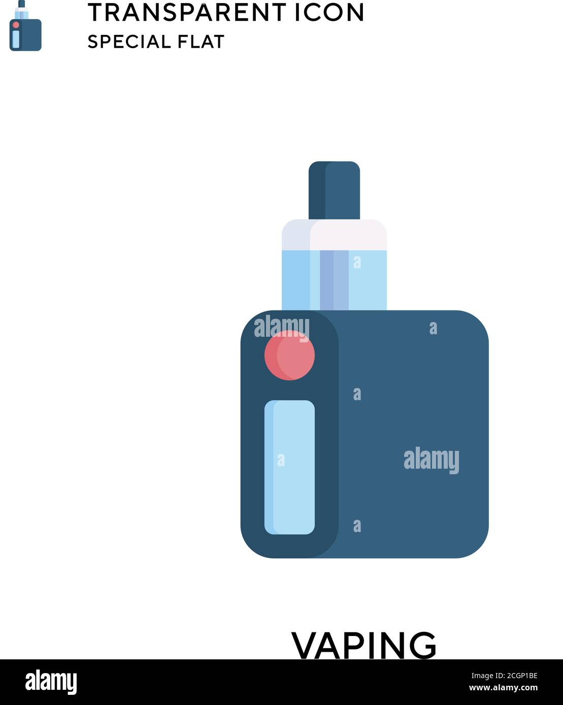 Vaping vector icon. Flat style illustration. EPS 10 vector Stock Vector ...