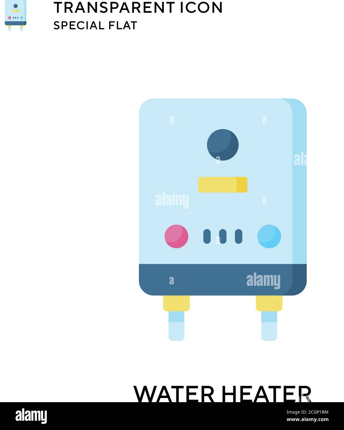 Bathroom water tank and heater Stock Vector Images - Alamy