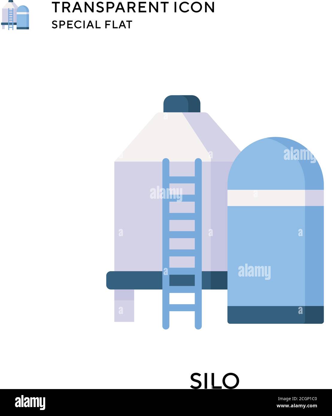 Silo vector icon. Flat style illustration. EPS 10 vector Stock Vector ...