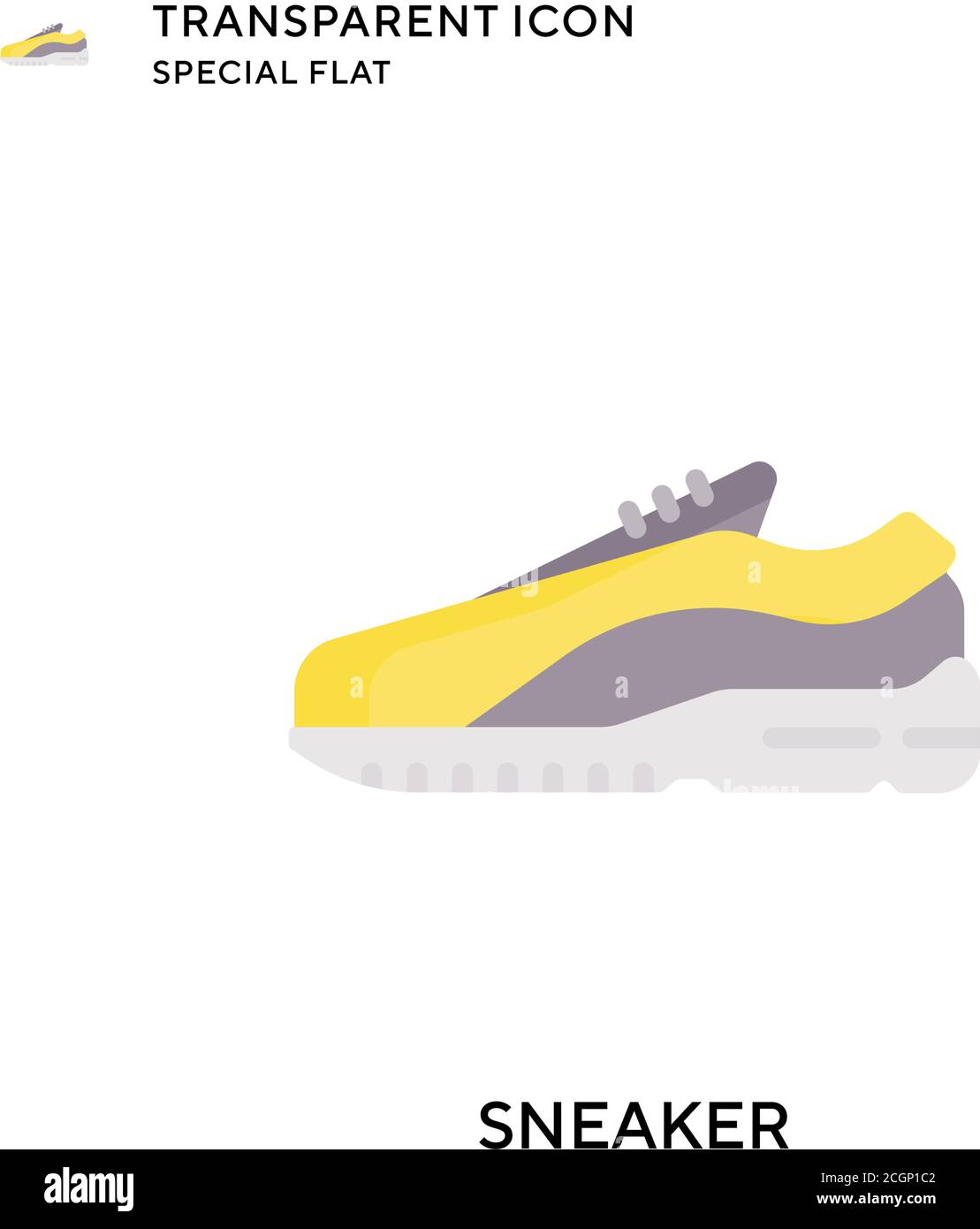 Sneaker vector icon. Flat style illustration. EPS 10 vector Stock ...