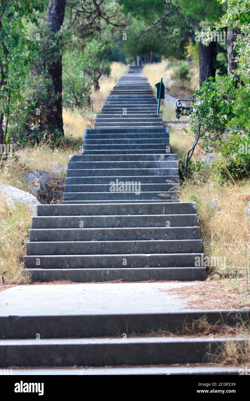 stairway at the marijan in split croatia Stock Photo - Alamy