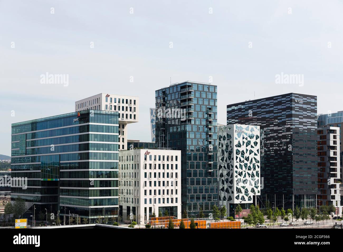 The Barcode Project Oslo, modern residential and commercial buildings ...