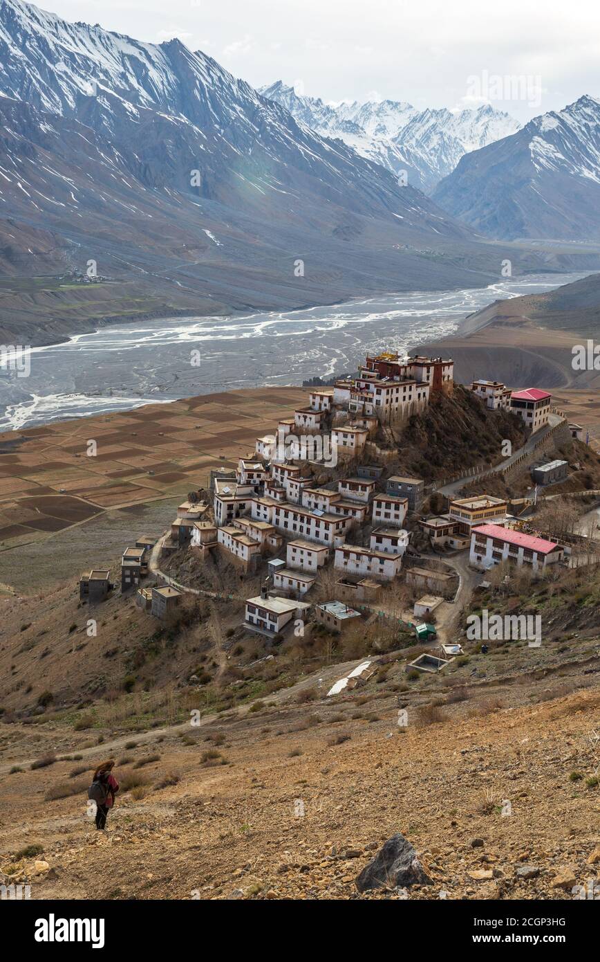 Ki monastery in Spiti Valley, Himachal Pradesh, India Stock Photo - Alamy
