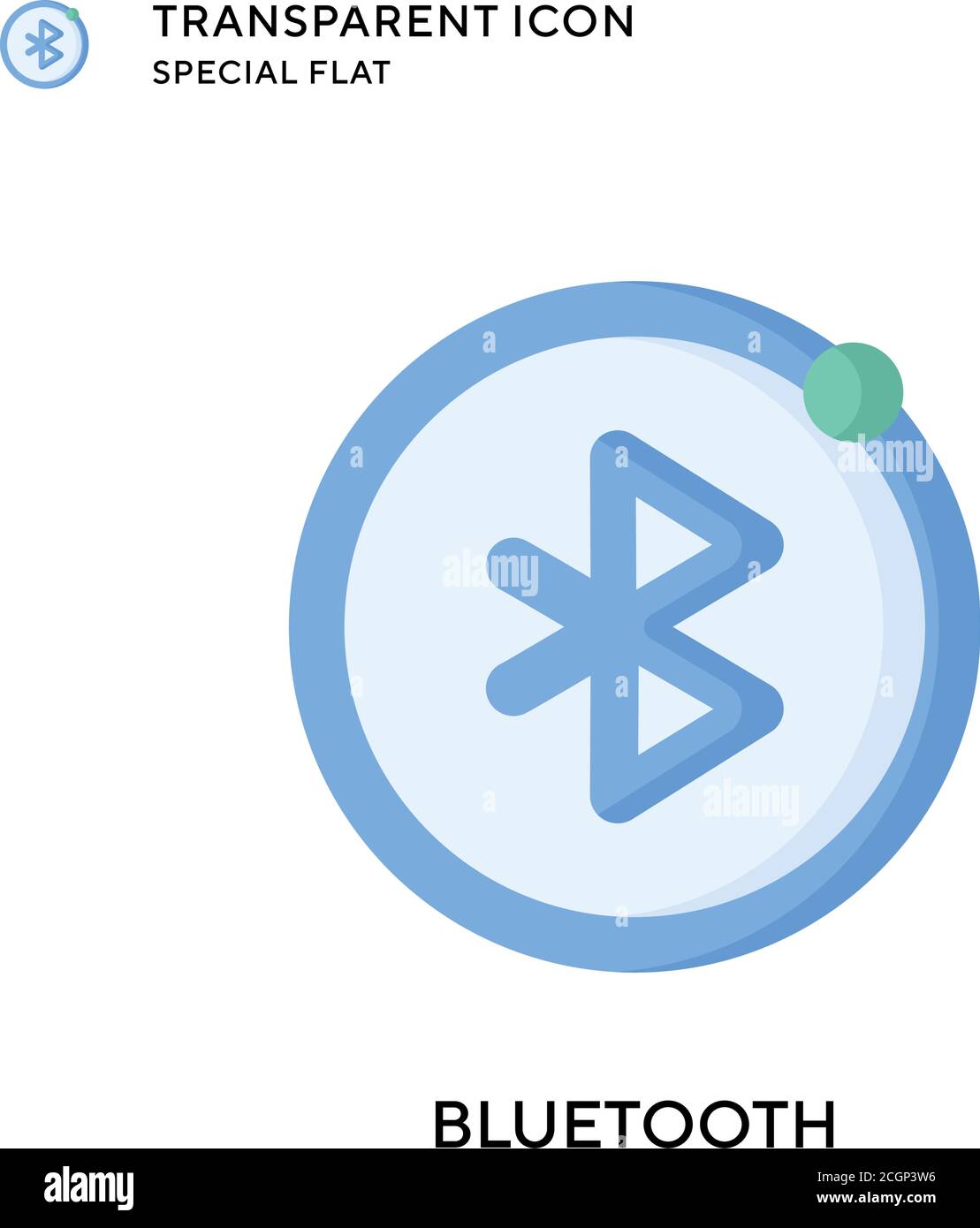 Bluetooth vector icon. Flat style illustration. EPS 10 vector Stock ...