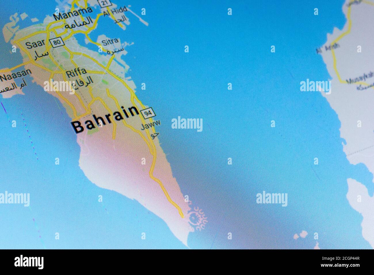 Maps of bahrain hi-res stock photography and images - Alamy