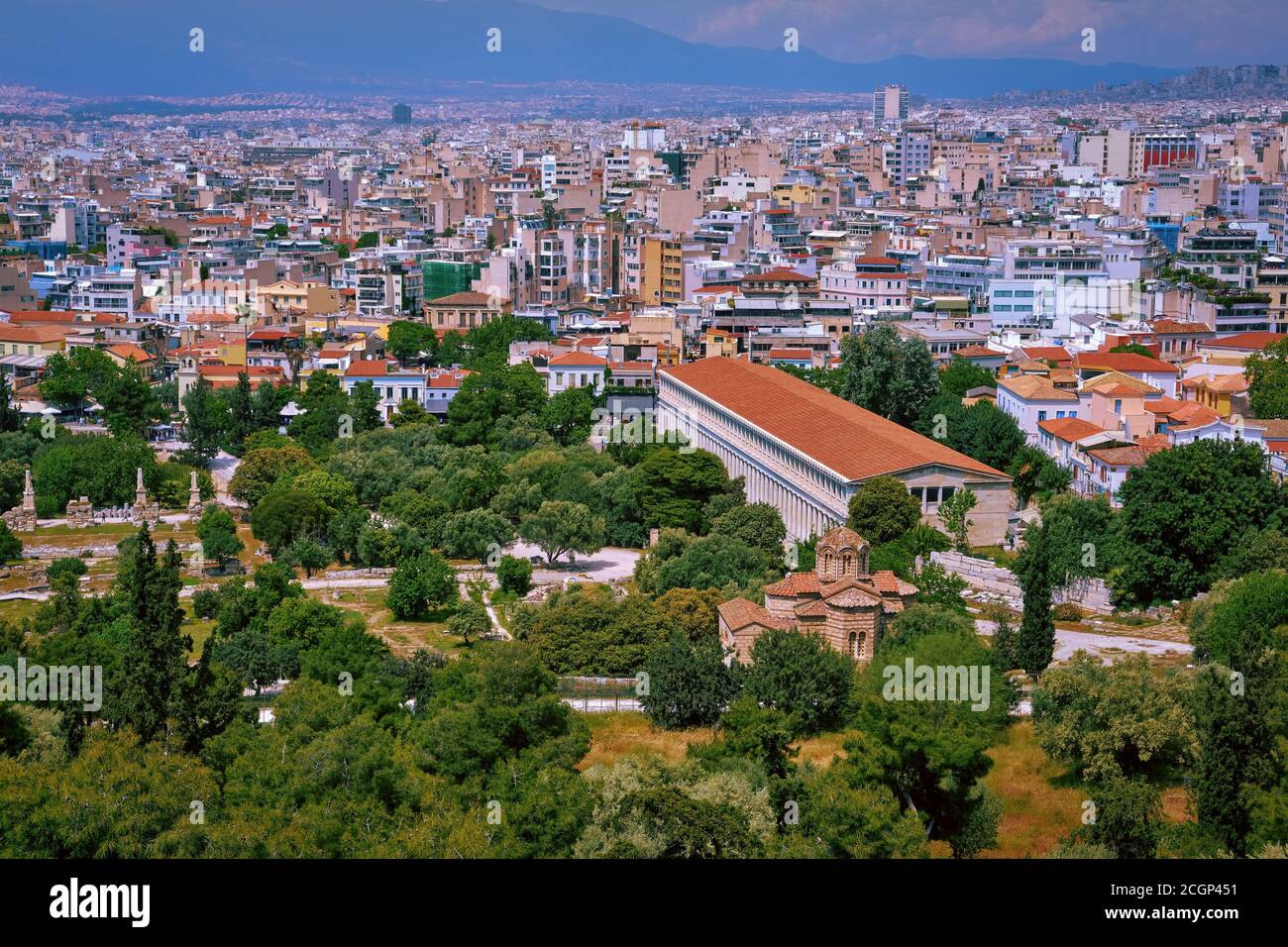 Agora athens reconstruction hi-res stock photography and images - Alamy