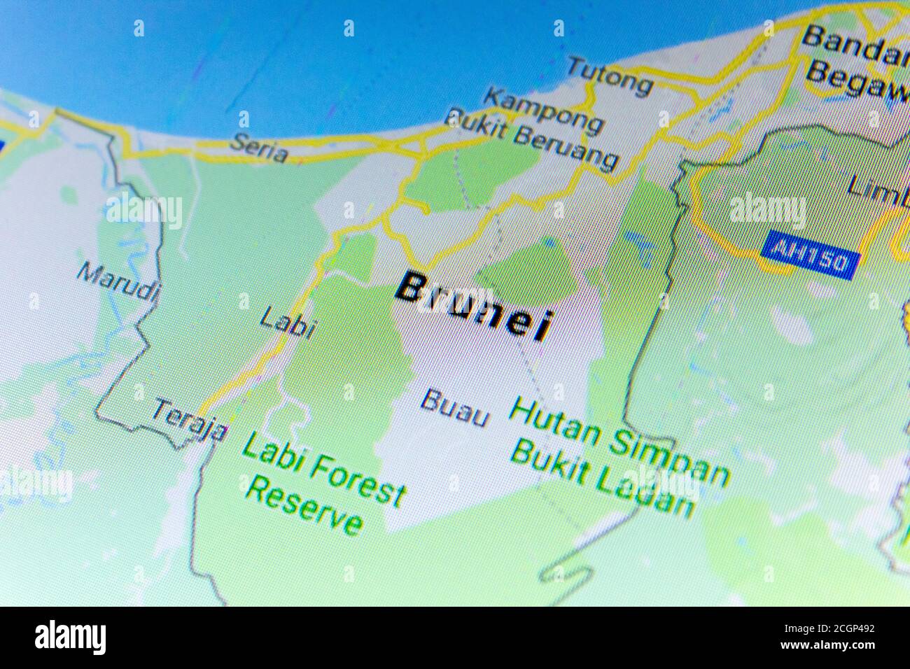 Maps of brunei hi-res stock photography and images - Alamy