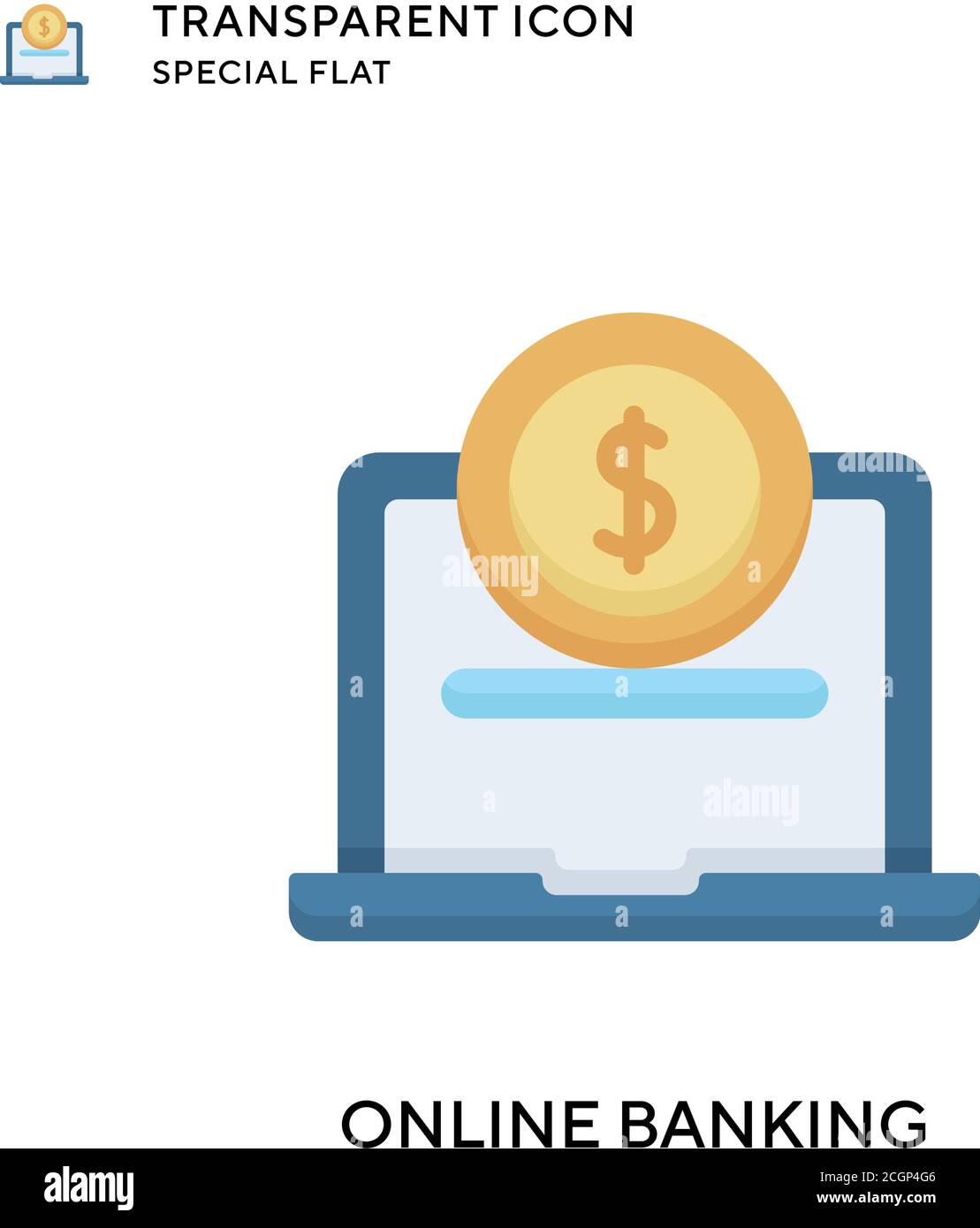 Online banking vector icon. Flat style illustration. EPS 10 vector ...
