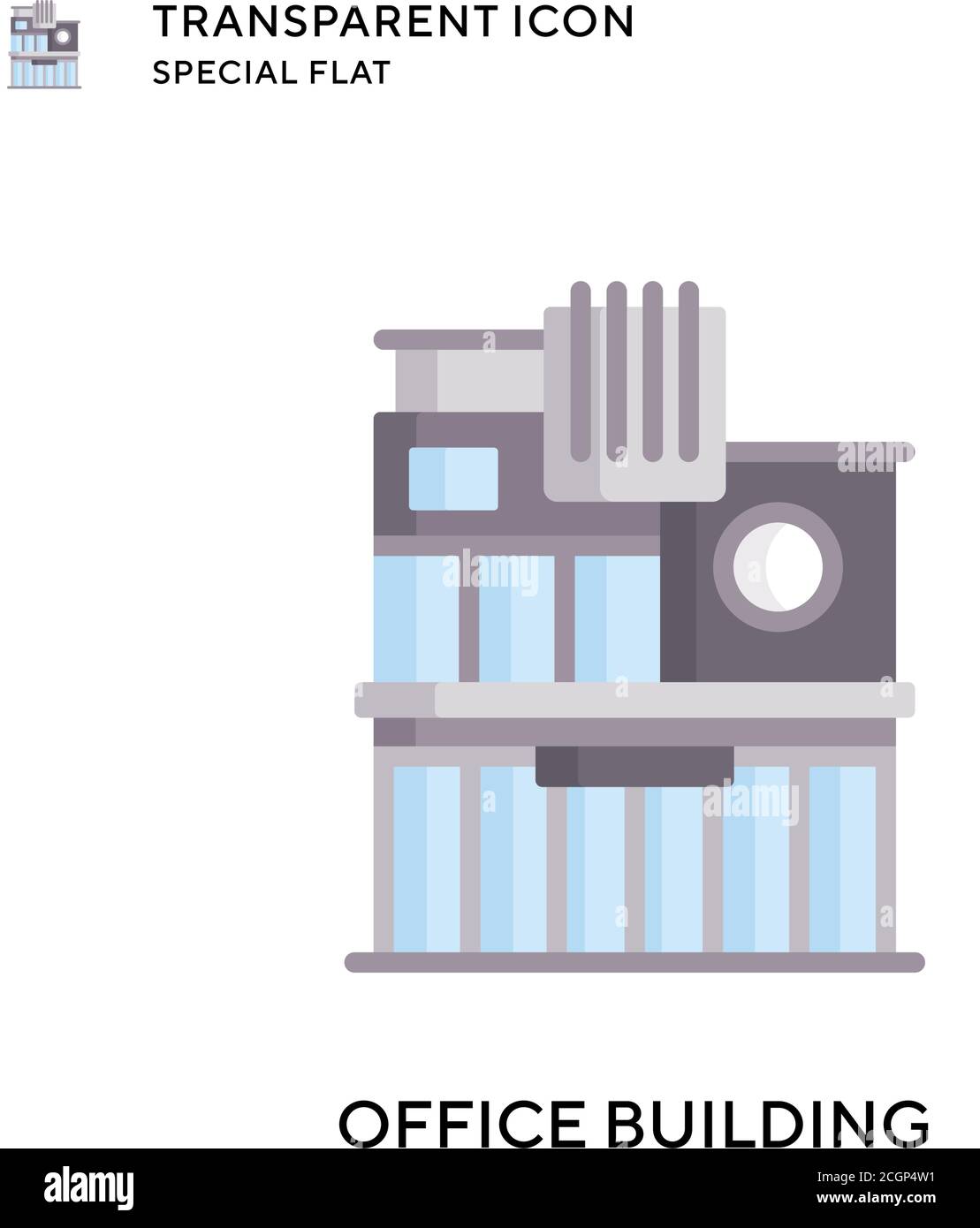 Office building vector icon. Flat style illustration. EPS 10 vector ...