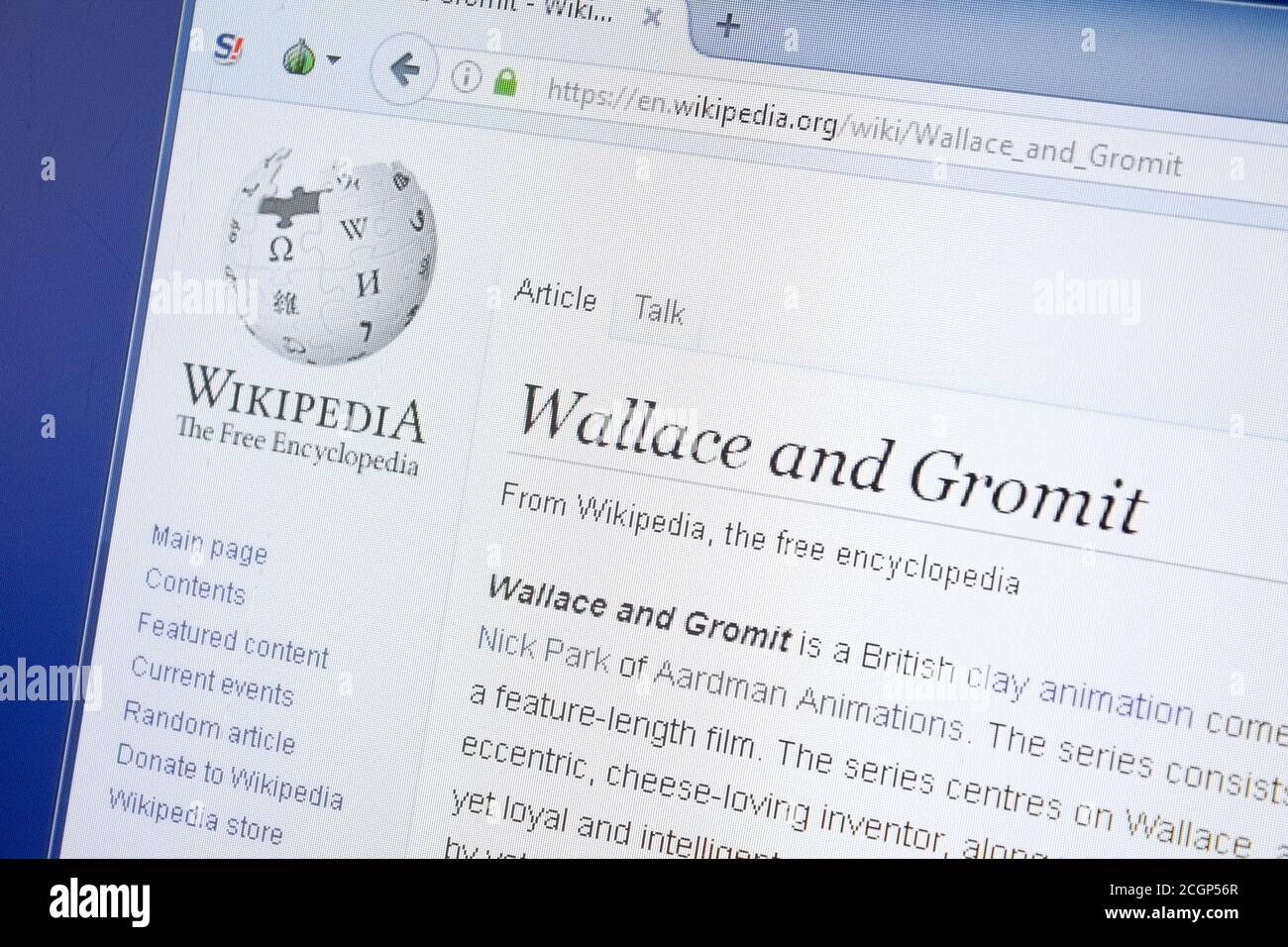 Ryazan, Russia - August 19, 2018: Wikipedia page about Wallace and ...
